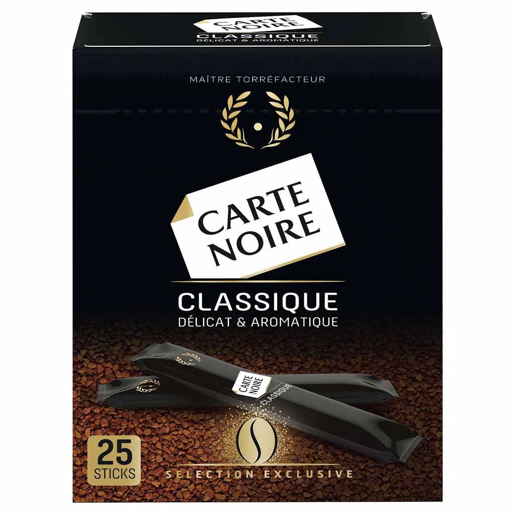 French Carte Noire - Instant Coffee 25 Sachets, 45g / 1.5oz at Planet ...